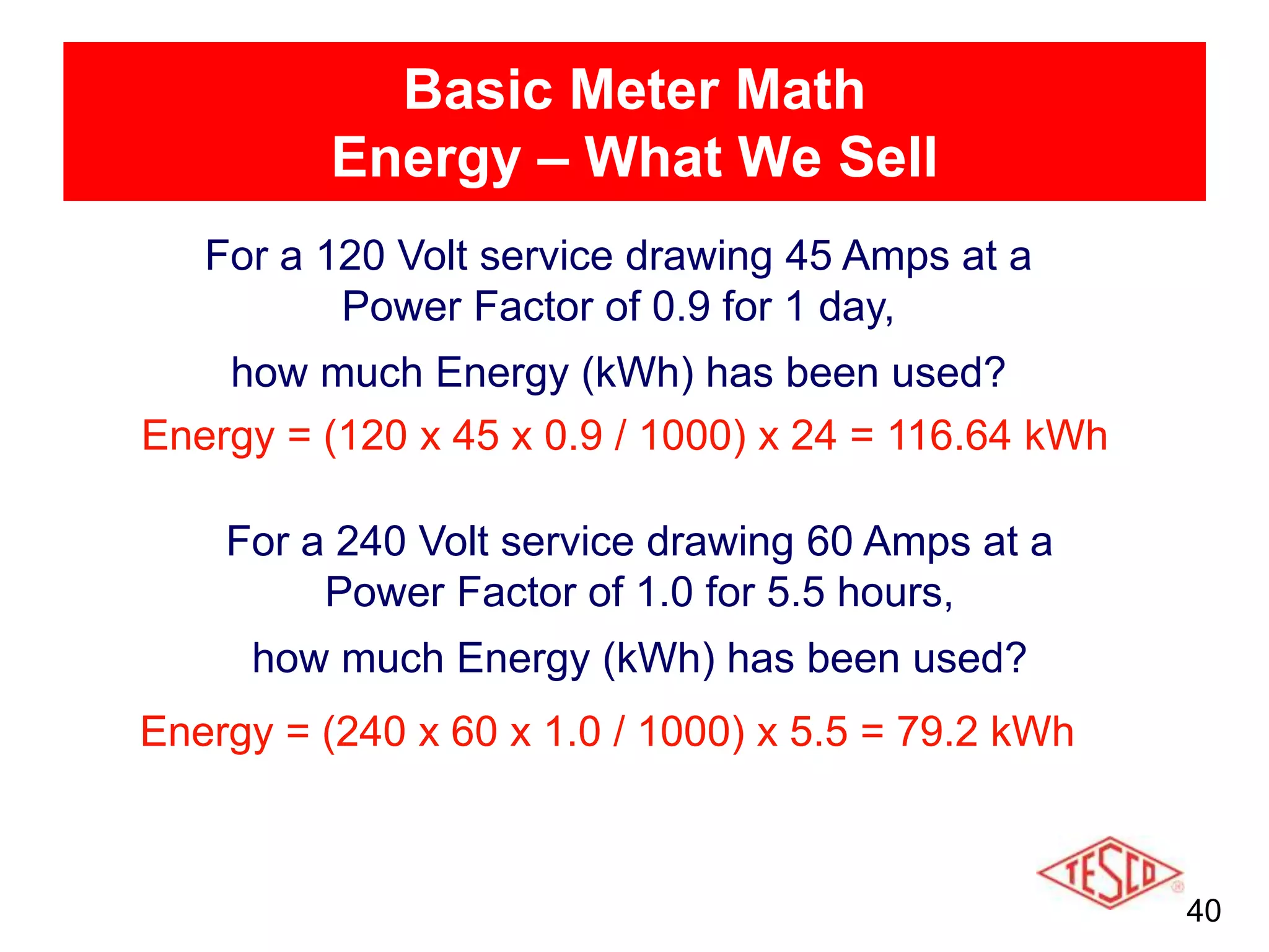 Self Contained Metering Fundamentals and Introduction to Meter Testing ...