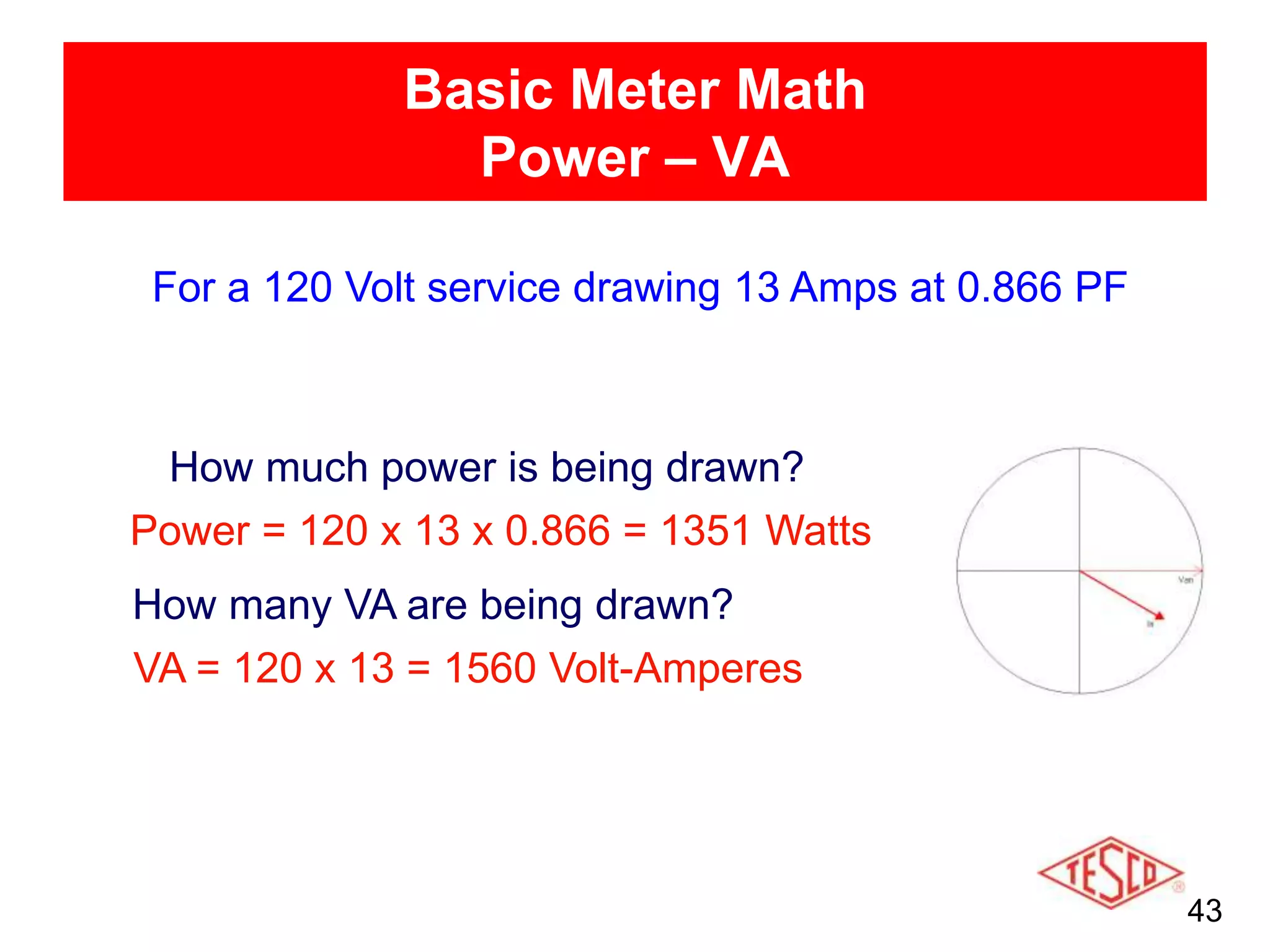 Self Contained Metering Fundamentals and Introduction to Meter Testing ...