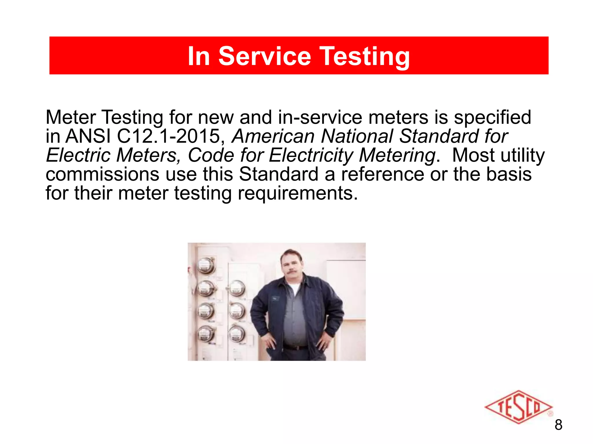 Self Contained Metering Fundamentals and Introduction to Meter Testing ...
