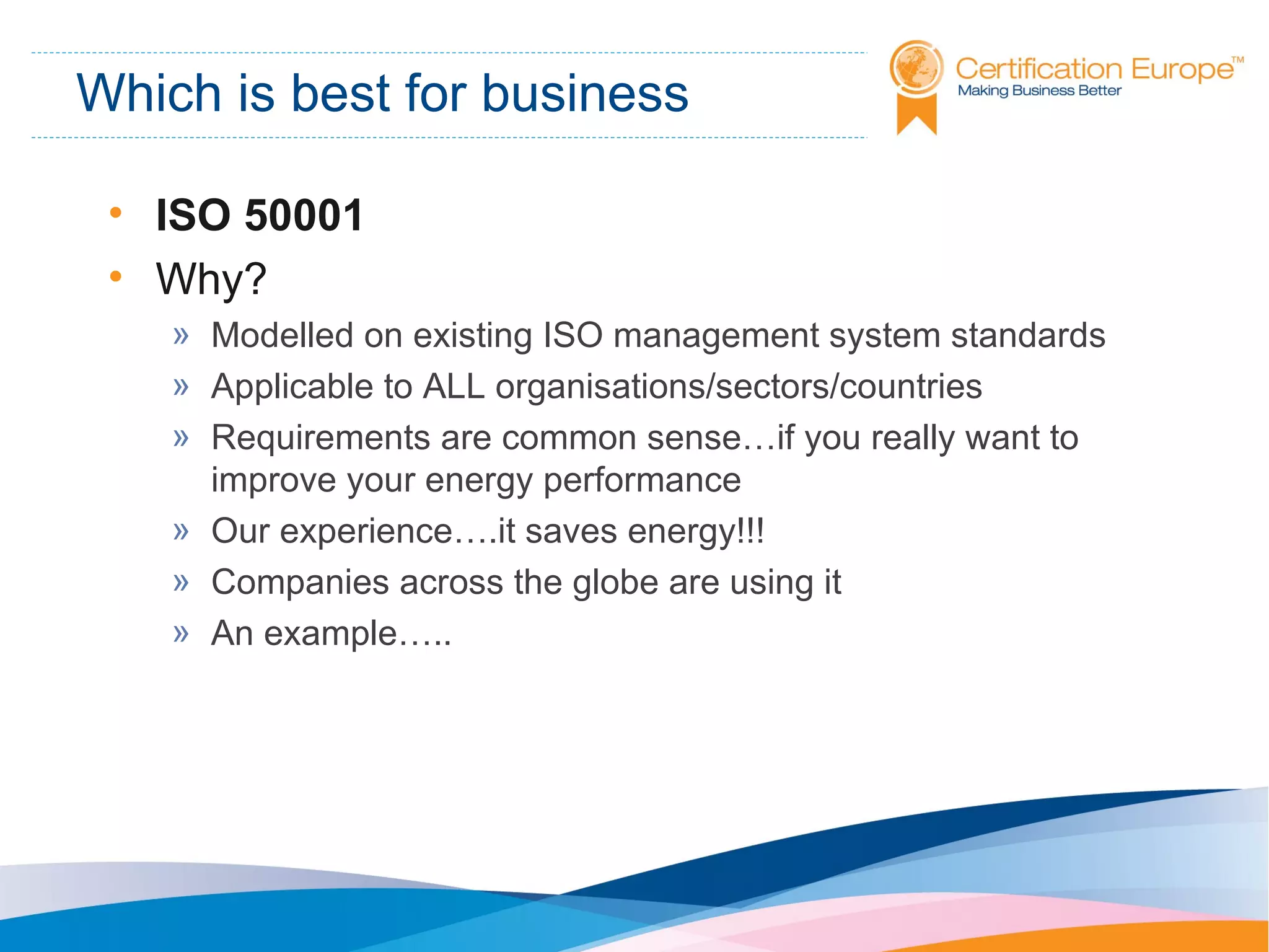 ISO 50001 Energy Management Presentation | PPT