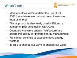 ISO 50001 Energy Management Presentation | PPT