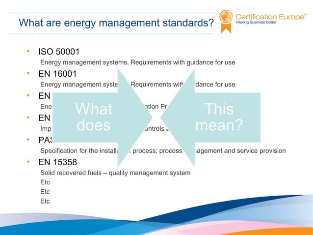 ISO 50001 Energy Management Presentation | PPT | Power and Energy ...