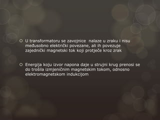 Međuinduktivitet i zračni transformatori | PPTX