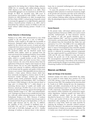 Meulepas, 2009, Enrichment Of Anaerobic Methanotrophs In Sulfate ...