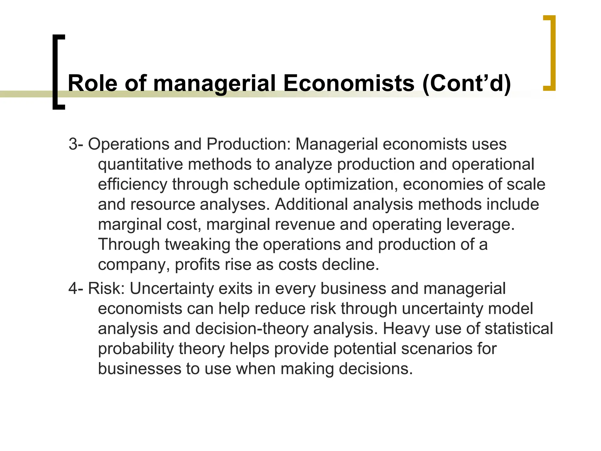 Managerial Economics Unit -I ppt For MBA | PPT
