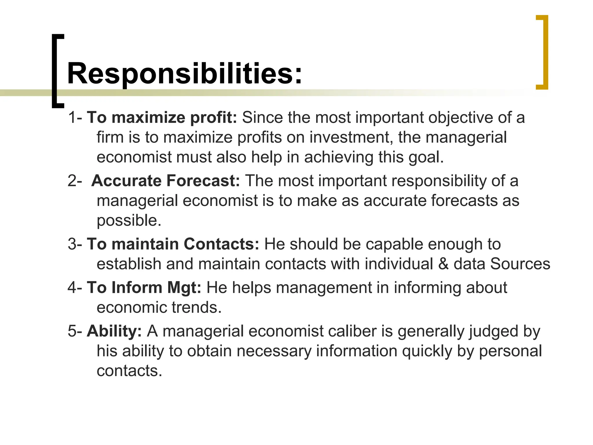 Managerial Economics Unit -I ppt For MBA | PPT