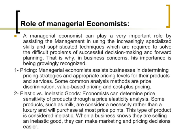 Managerial Economics Unit -I ppt For MBA | PPT
