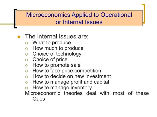 Managerial Economics Unit -I ppt For MBA | PPT