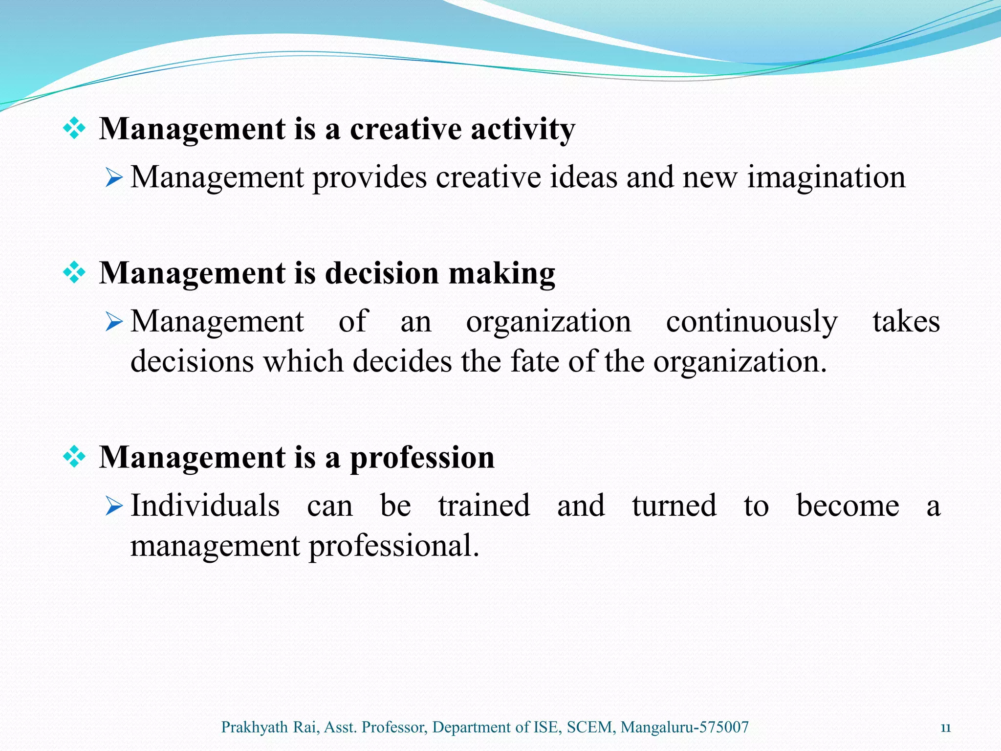 Introduction to Management | PPTX