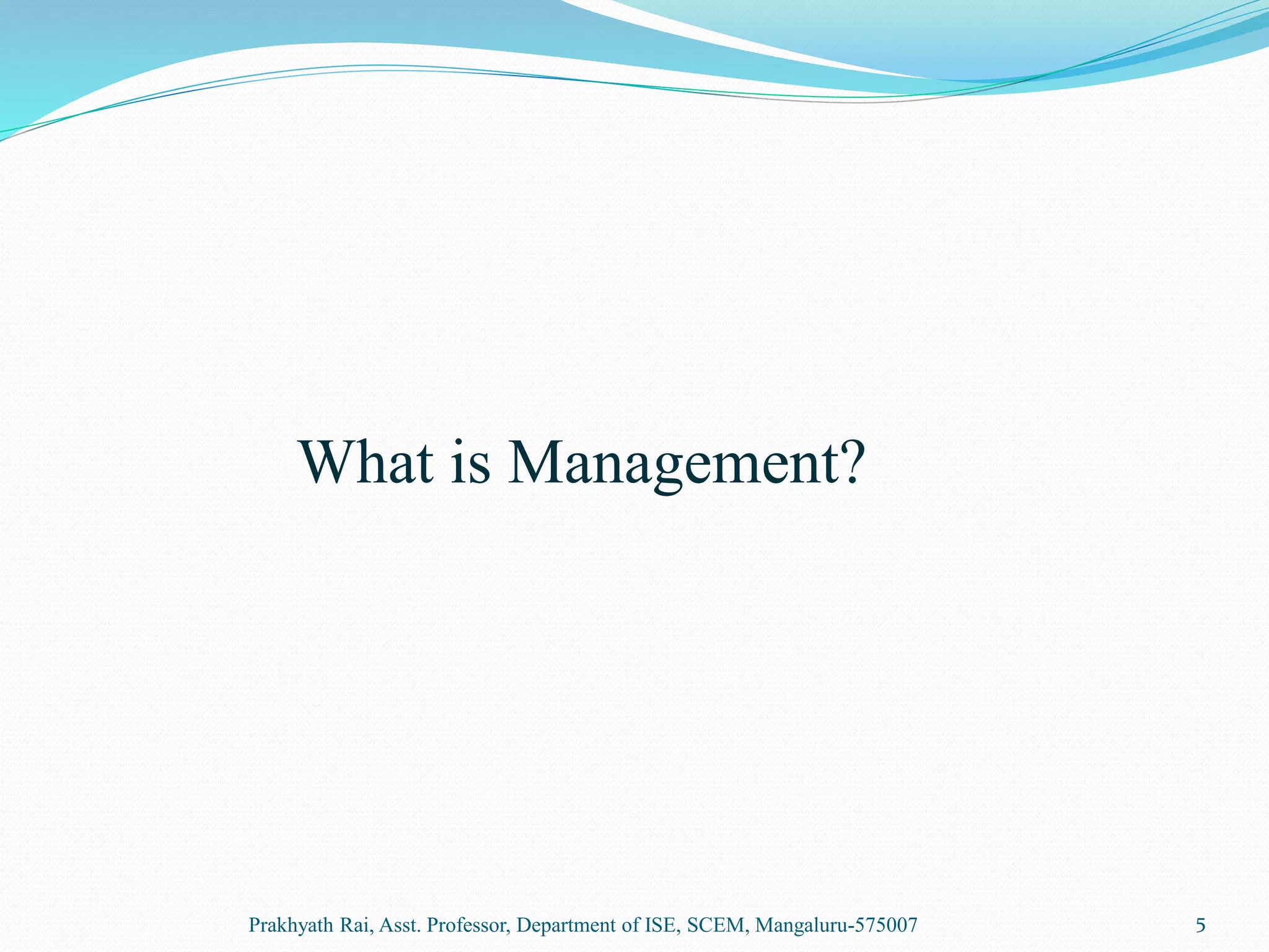 Introduction to Management | PPTX