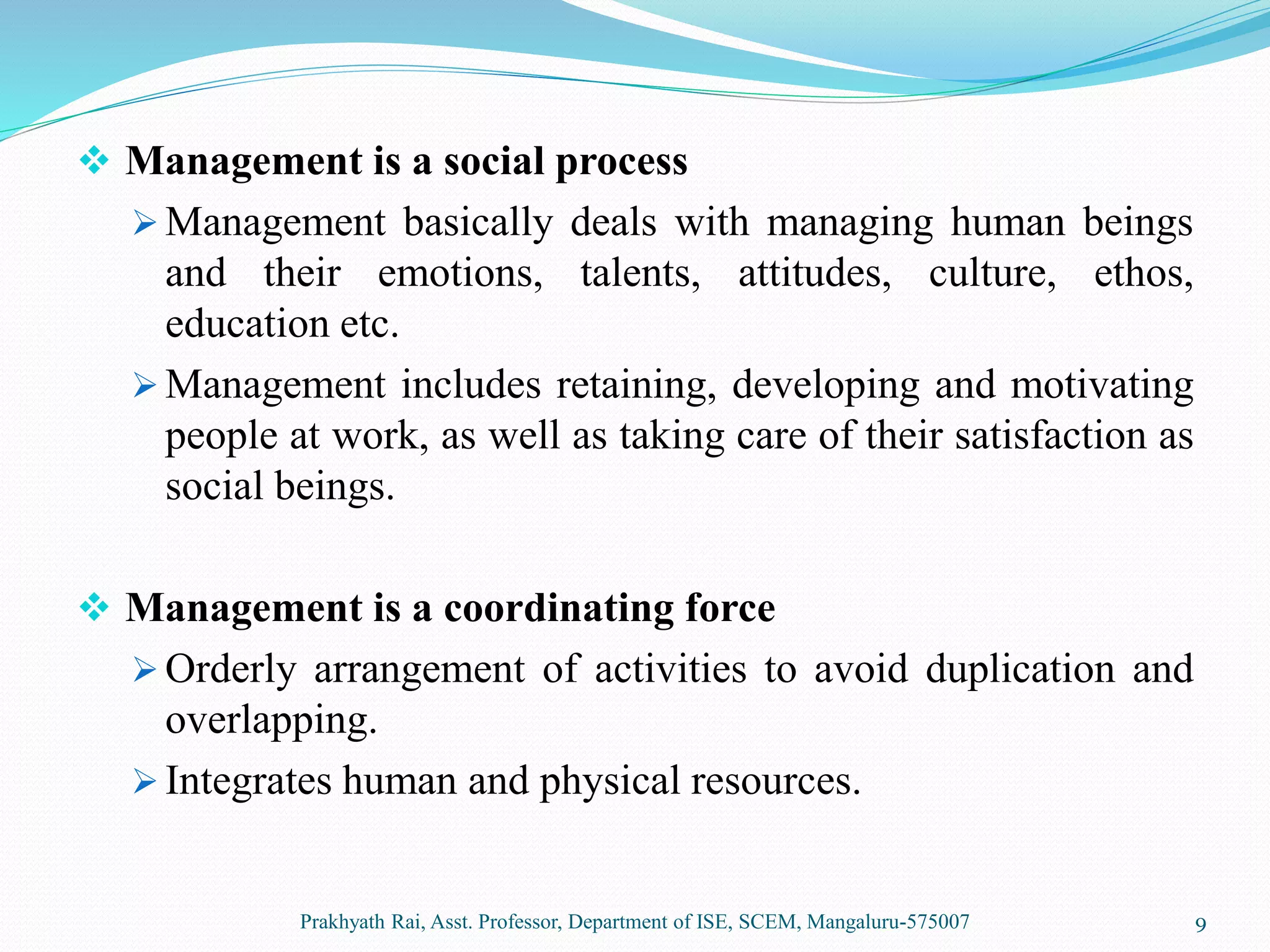 Introduction to Management | PPTX