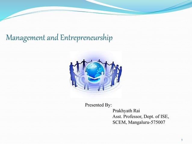 Introduction to Management | PPTX | Executive Leadership & Management ...