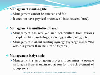 Introduction to Management | PPTX