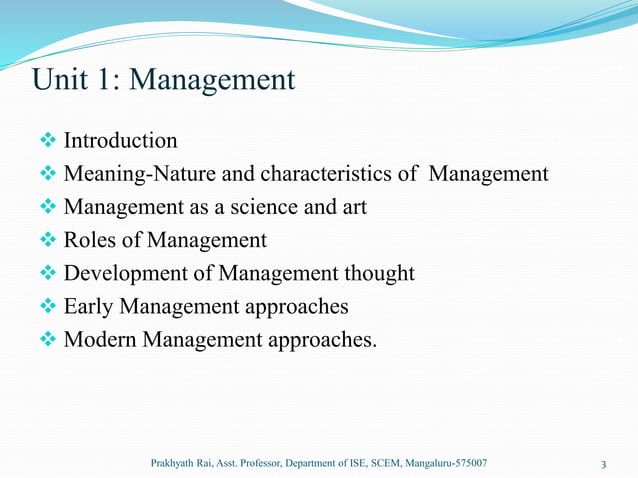 Introduction to Management | PPT