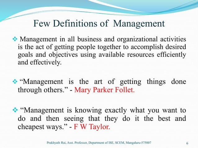 Introduction to Management | PPTX | Executive Leadership & Management ...
