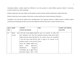 lesson plan | DOCX | Agriculture | Industries