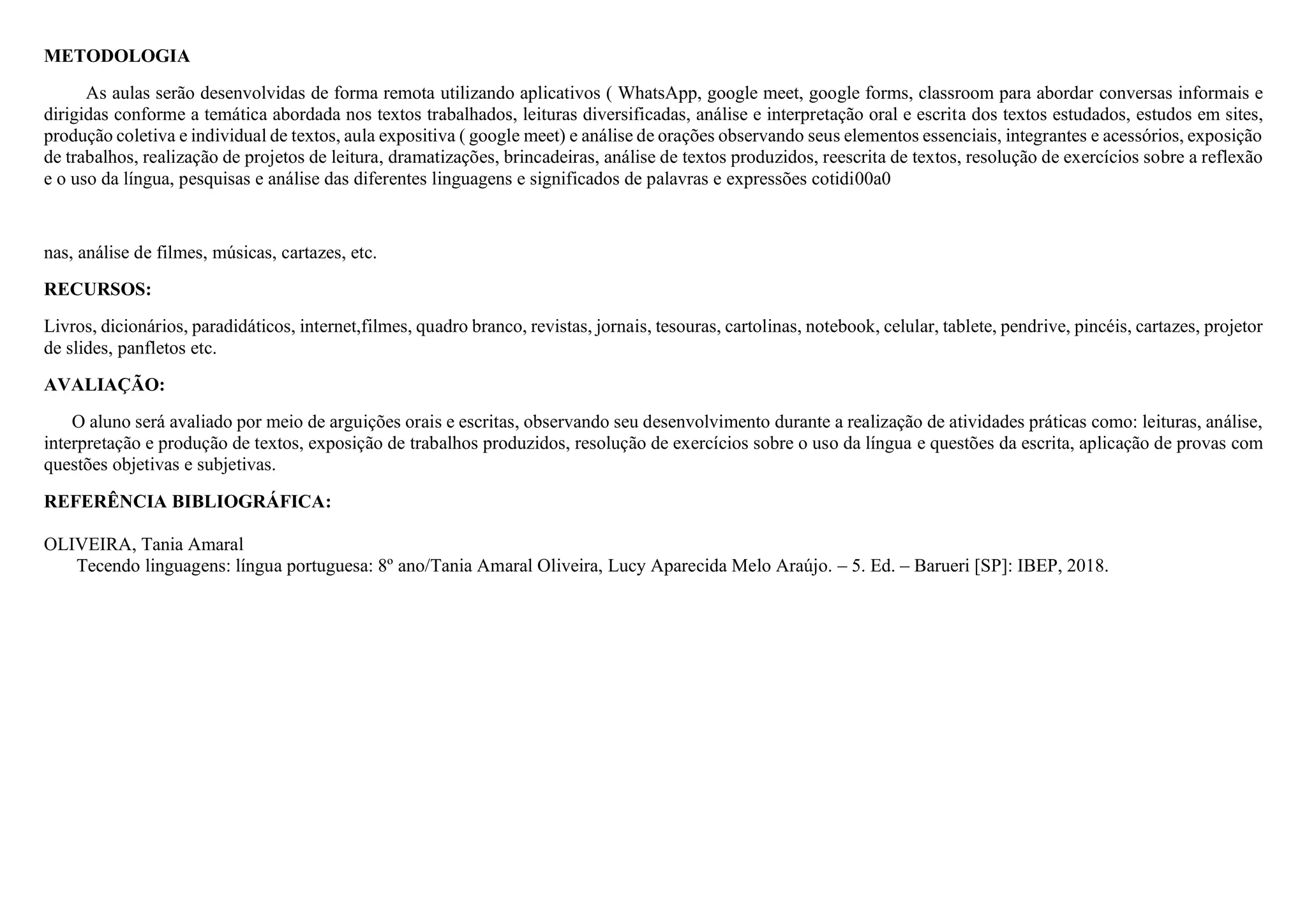 MEU PLANO DE CURSO 8º ANO LIVRO TECENDO LINGUAGENS.pdf