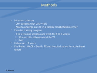 usefulness of cardiac rehabilitation for heart failure patients | PPT