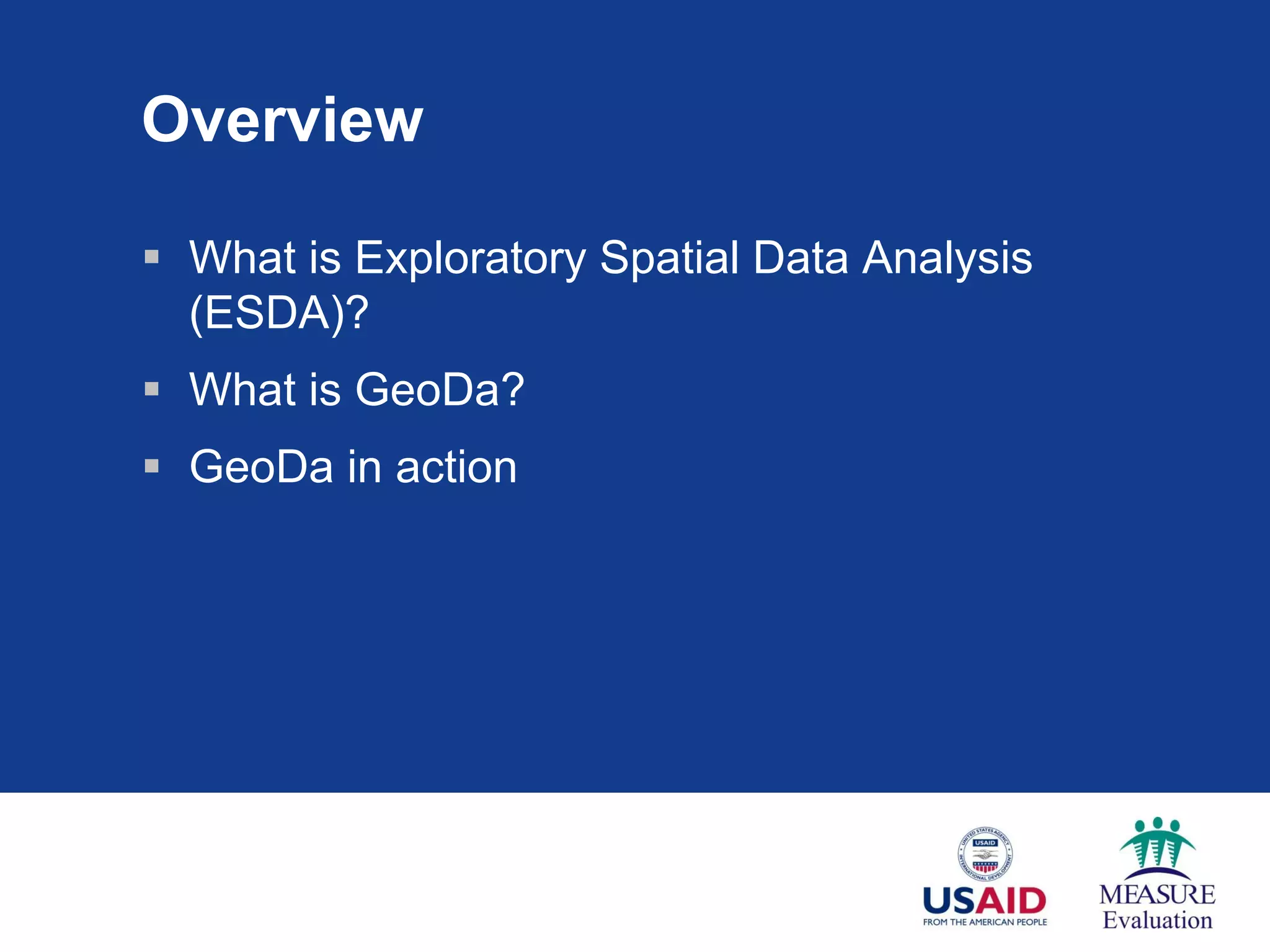Exploratory Spatial Analysis using GeoDa | PDF