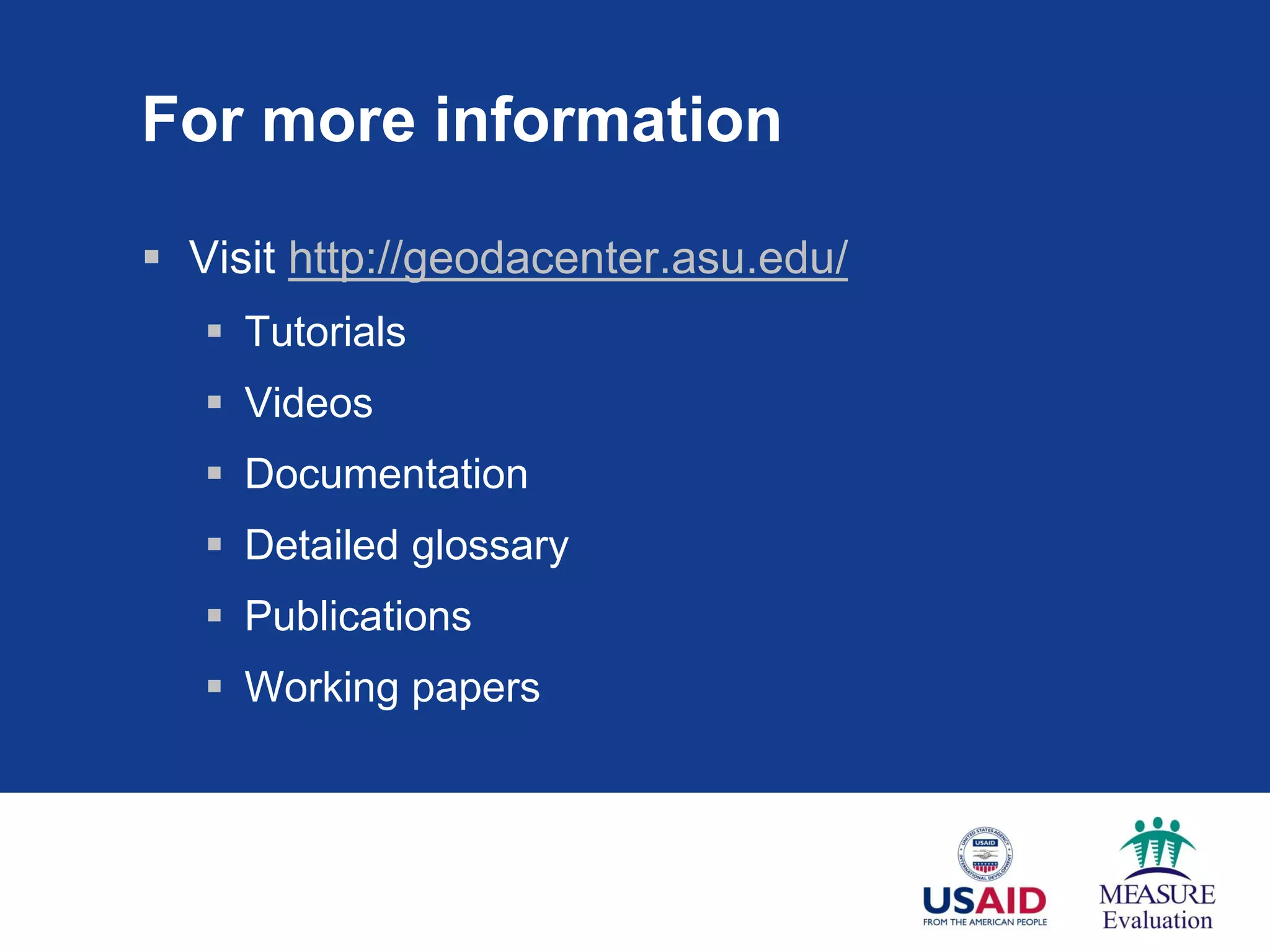 Exploratory Spatial Analysis using GeoDa | PDF