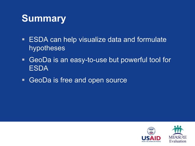 Exploratory Spatial Analysis using GeoDa | PDF