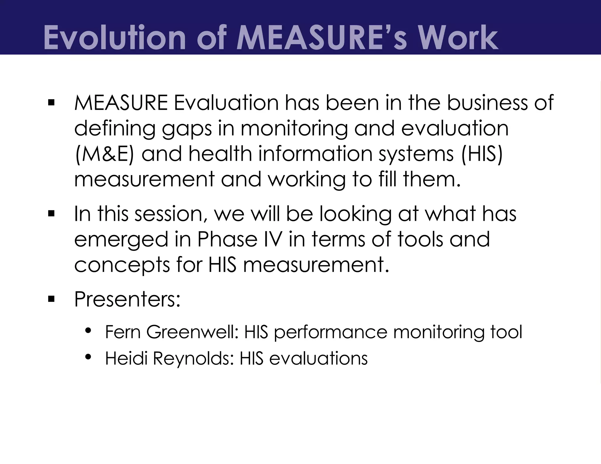 Health Information System Measurement: Assessing, Monitoring, and ...