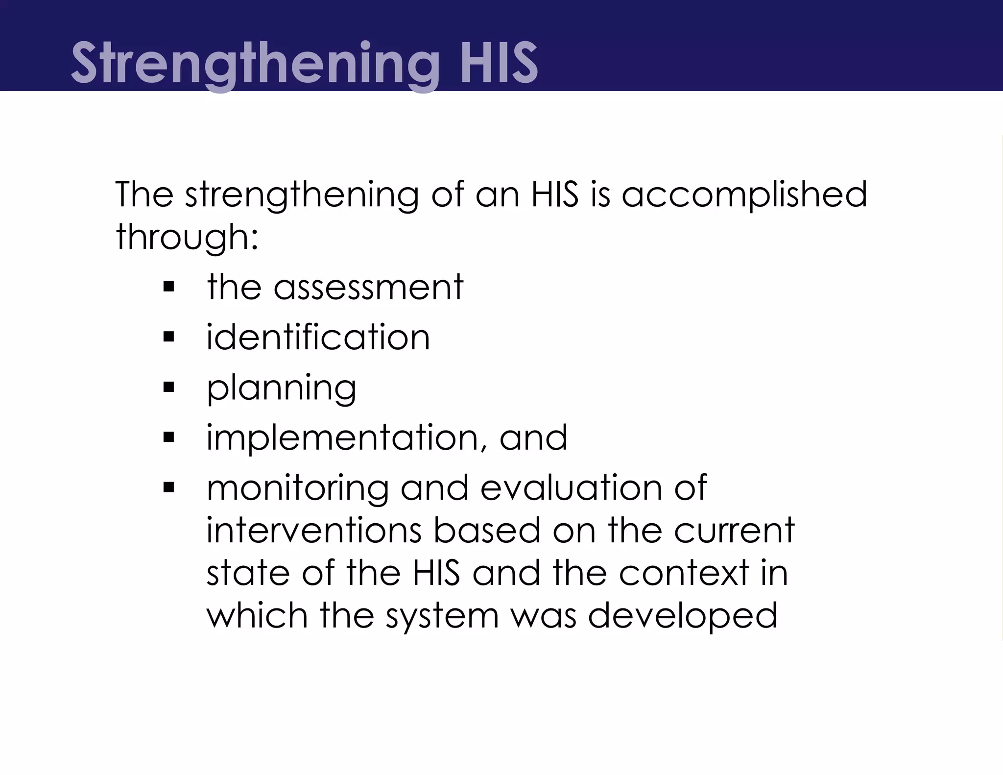 Health Information System Measurement: Assessing, Monitoring, and ...