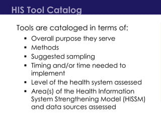 Health Information System Measurement: Assessing, Monitoring, and ...