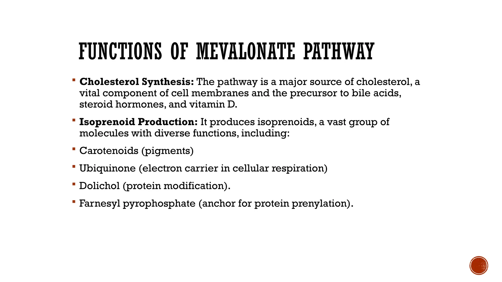Acetate mevalonate pathway and its application | PPTX