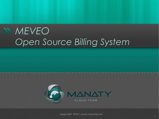 Meveo Open Source Billing v3.0 | PPT