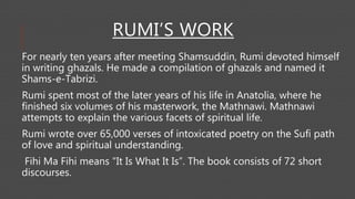 Mevlana jalal udin-rumi. | PPTX | Hinduism | Religion & Spirituality