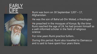 Mevlana jalal udin-rumi. | PPTX