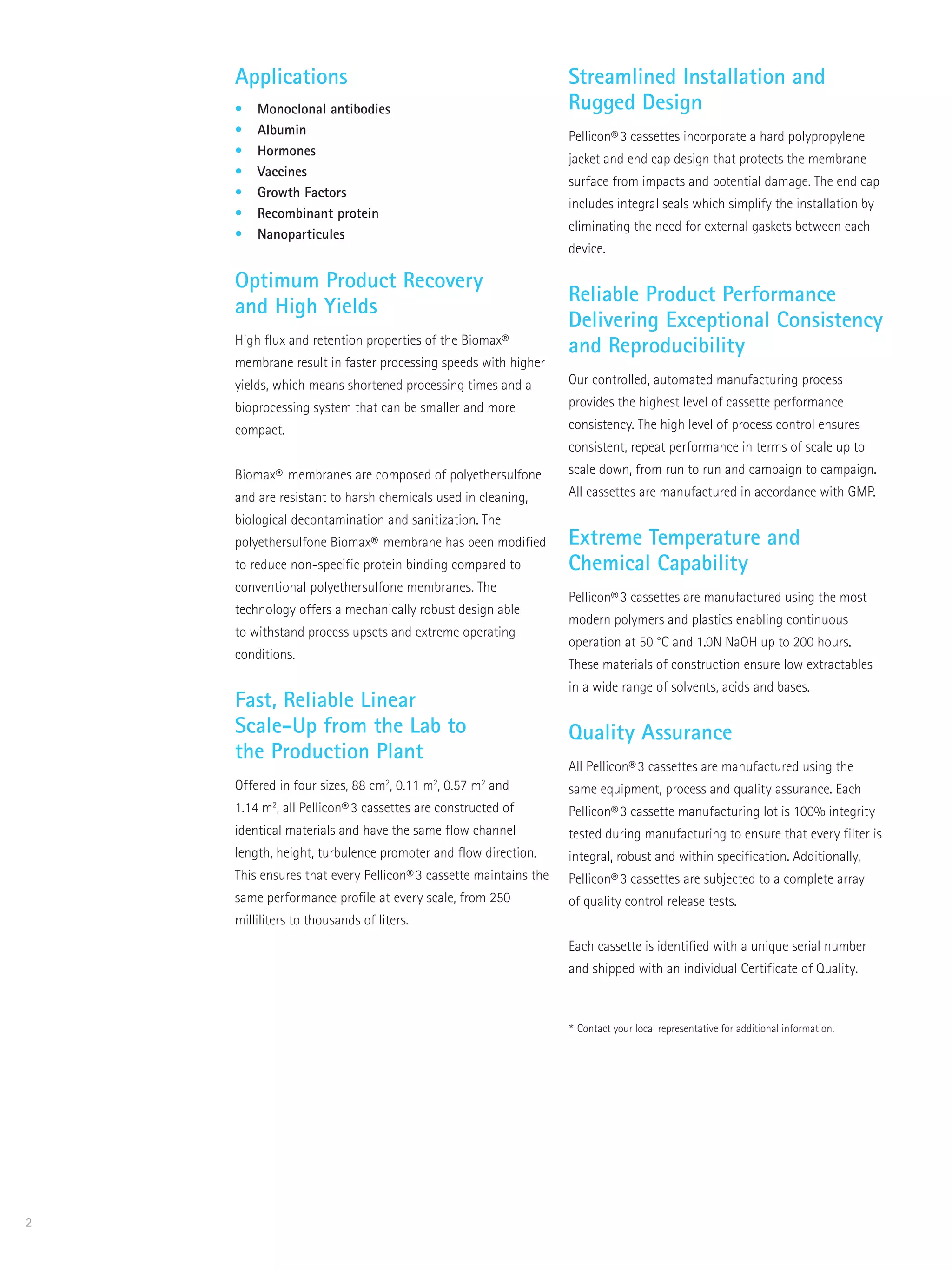 Pellicon 3 biomax membrane | PDF Pellicon 3 biomax membrane | PDF