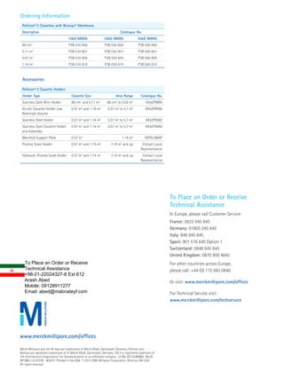 Pellicon 3 biomax membrane | PDF
