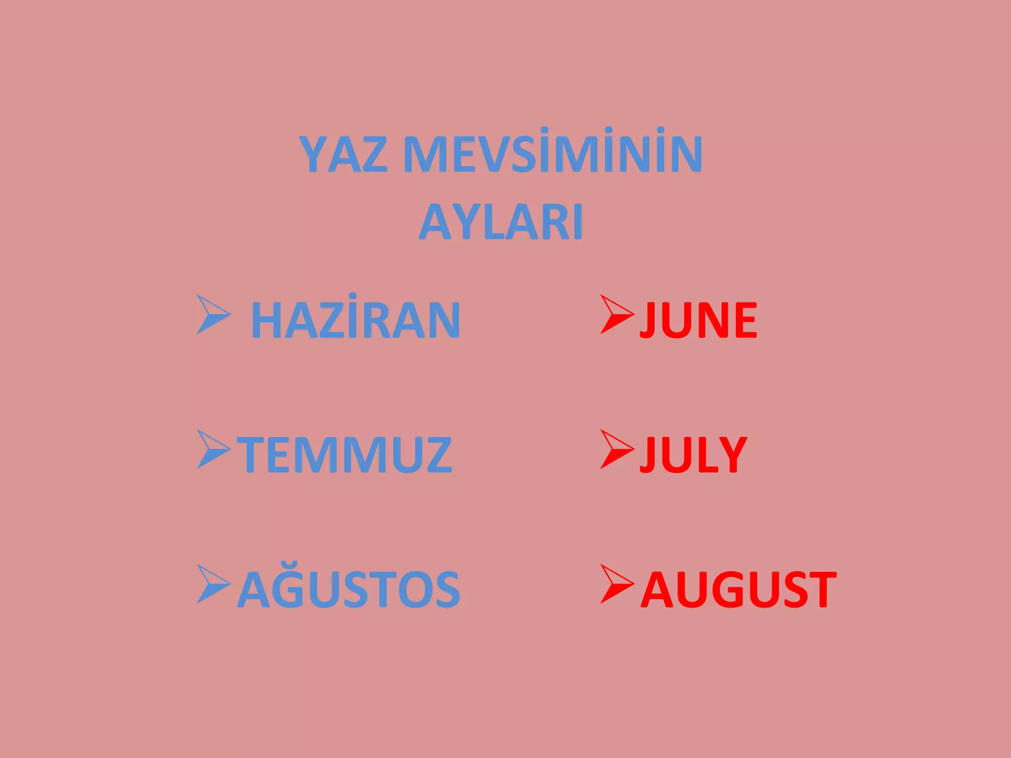 Mevsimler ve Aylar | PPT