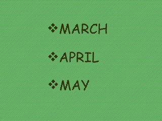 Seasons and Months | PPT