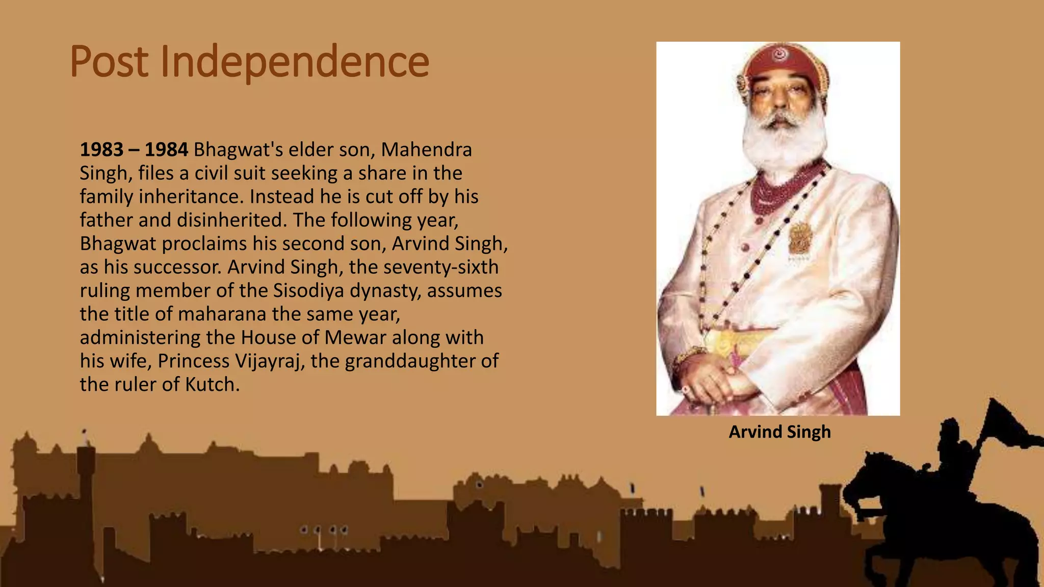 Mewar Dynasty and the Udaipur City Palace | PPTX
