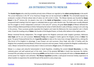 Mewar Expedition | PPT