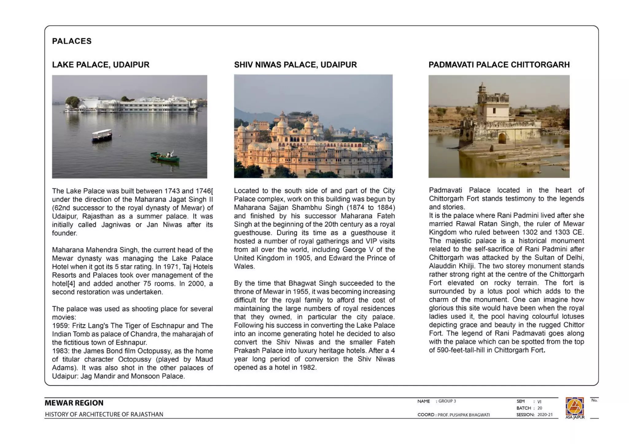 HISTORY OF ARCHITECTURE OF RAJASTHAN - MEWAR | PPT