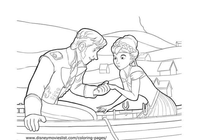 frozen coloring | DOCX