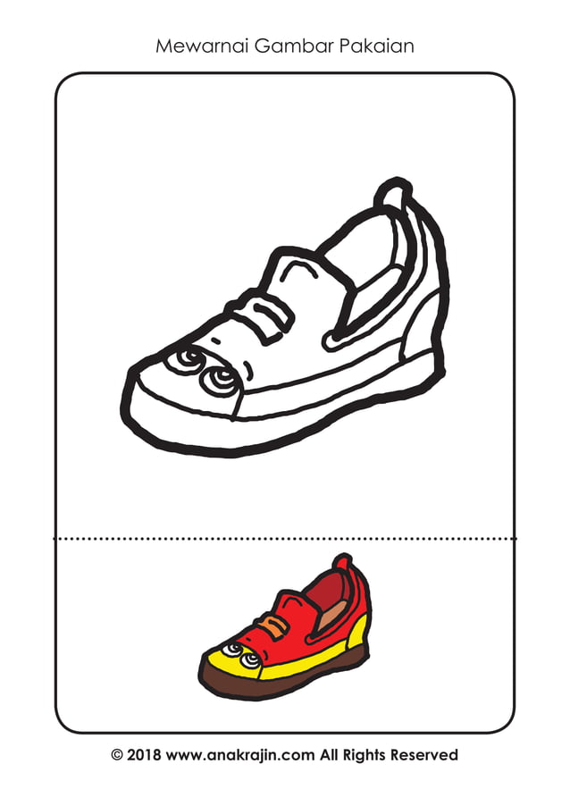 Mewarnai gambar-pakaian | PDF