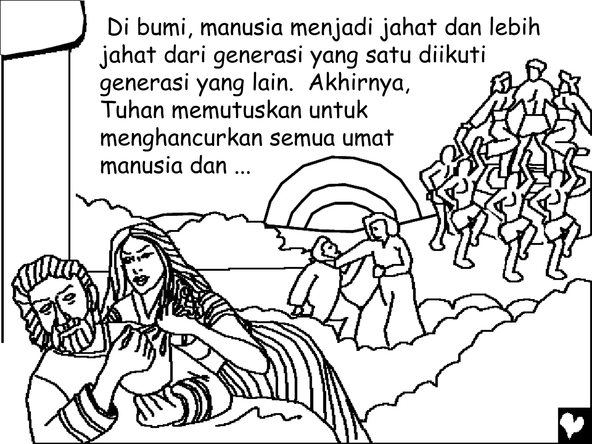 Mewarnai Cerita Bergambar - Awal Kesedihan Manusia | PDF