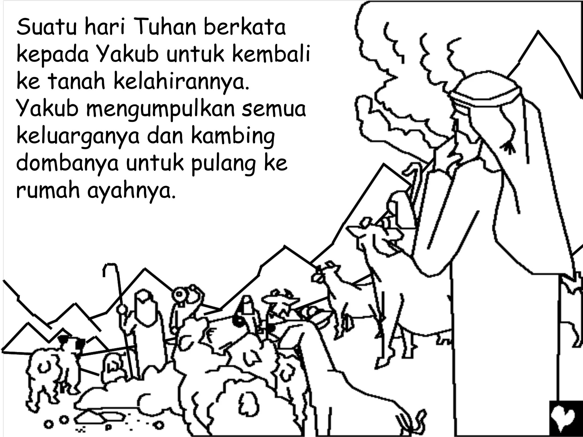 Mewarnai Cerita Rohani Bergambar - Yakub si Penipu | PDF