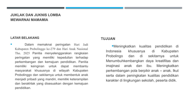 Surat lomba Mewarnai mamamia usia TK.ppt