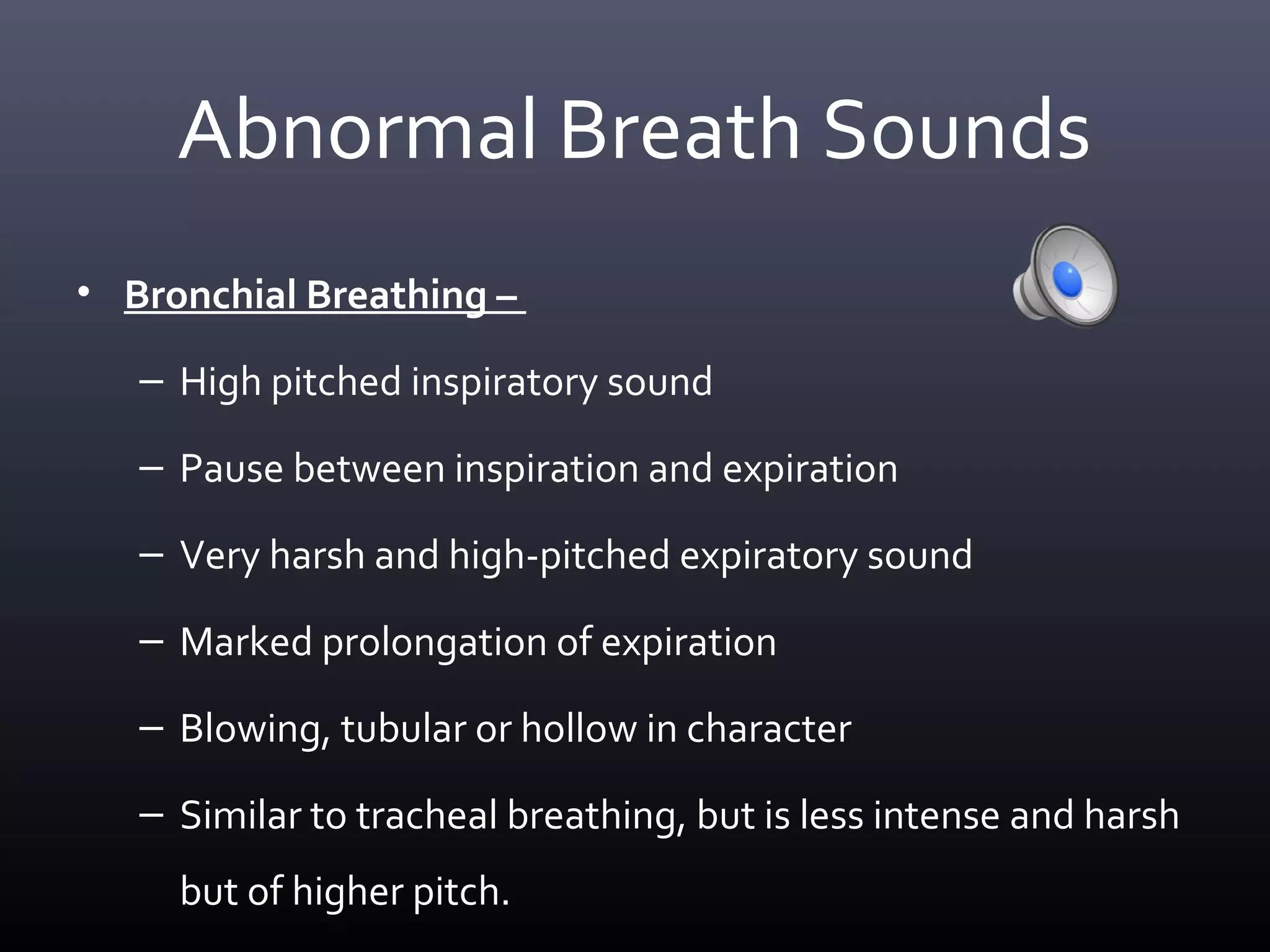 Approach to Lung sounds | PPT