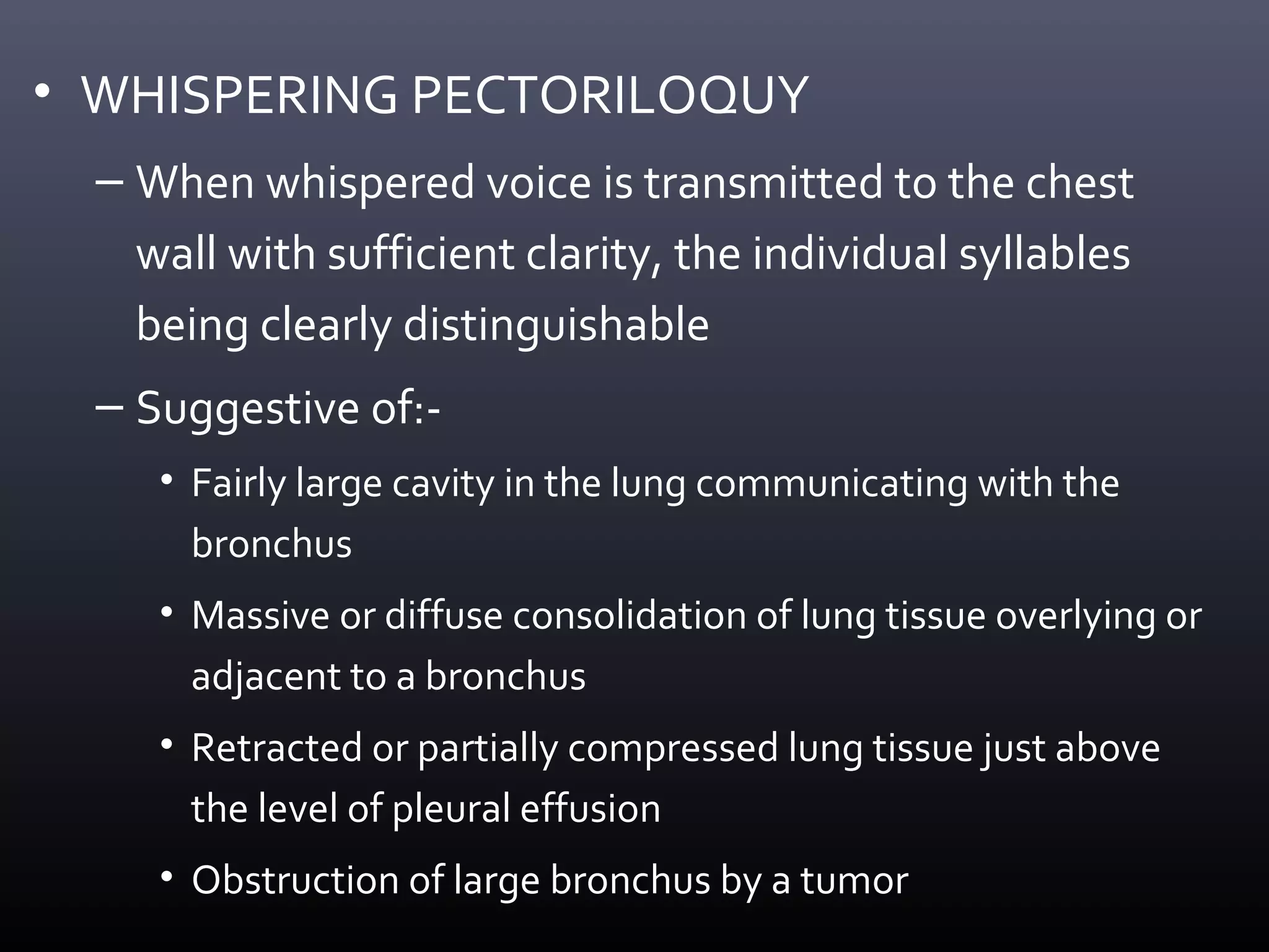 Approach to Lung sounds | PPT