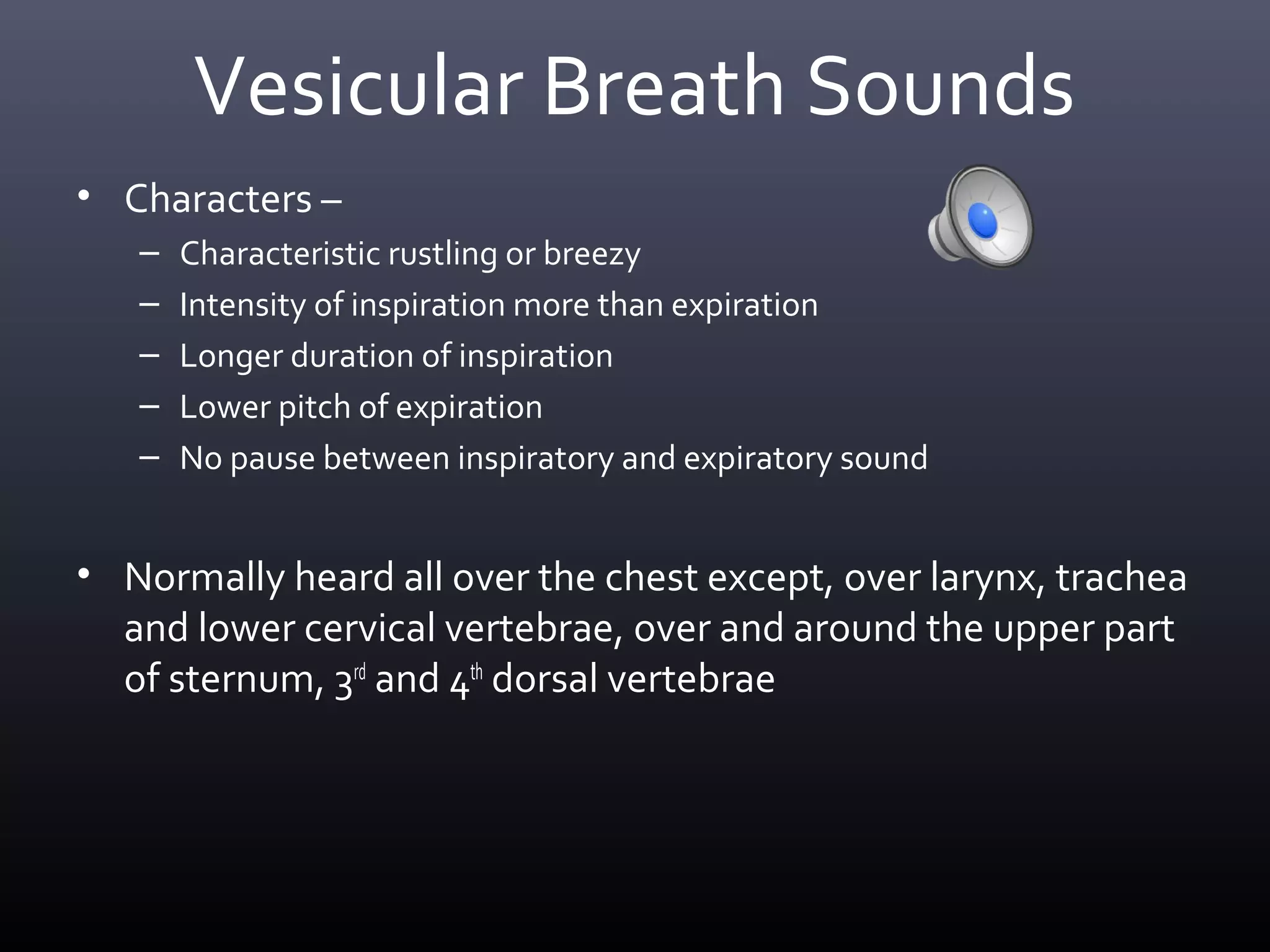 Approach to Lung sounds | PPT