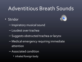 Approach to Lung sounds | PPT
