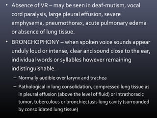 Approach to Lung sounds | PPT