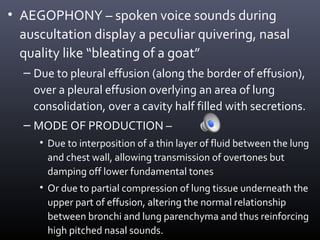 Approach to Lung sounds | PPT